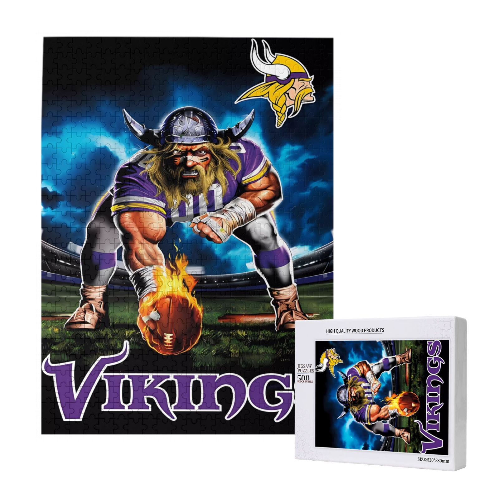 Vikings Football Team Theme Jigsaw Puzzle Adult Jigsaw Puzzle Children ...