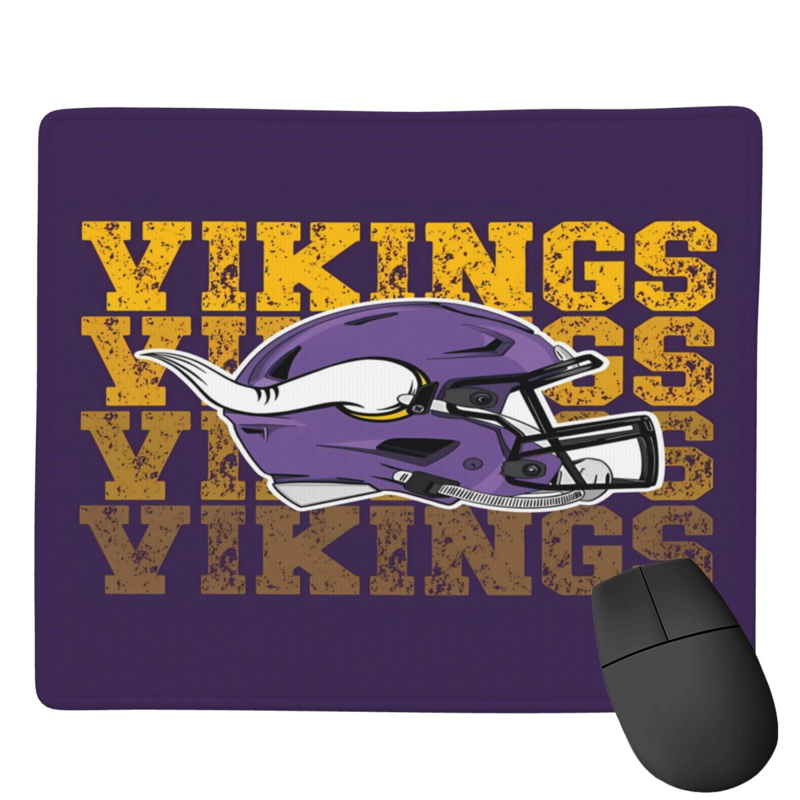 Vikings Football Theme Mouse Pad 7x9 Inch - Non-slip Rubber Bottom ...