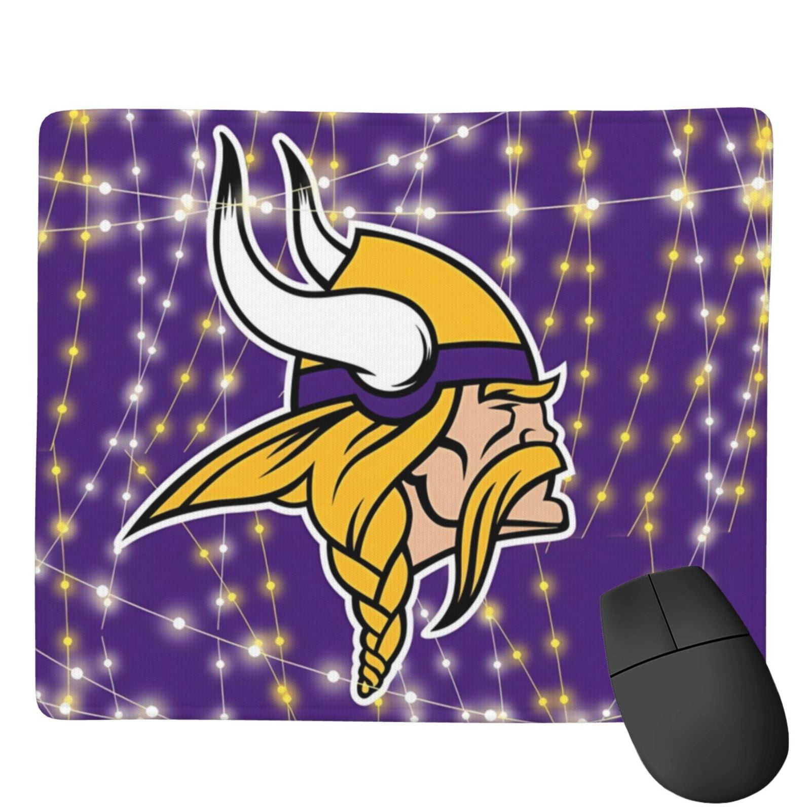 Vikings Football Theme Mouse Pad 7x9 Inch - Non-slip Rubber Bottom ...