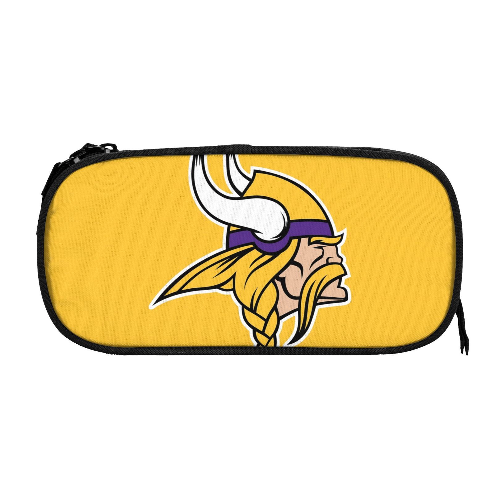 Vikings Large capacity double-layer student pencil case Zipper ...