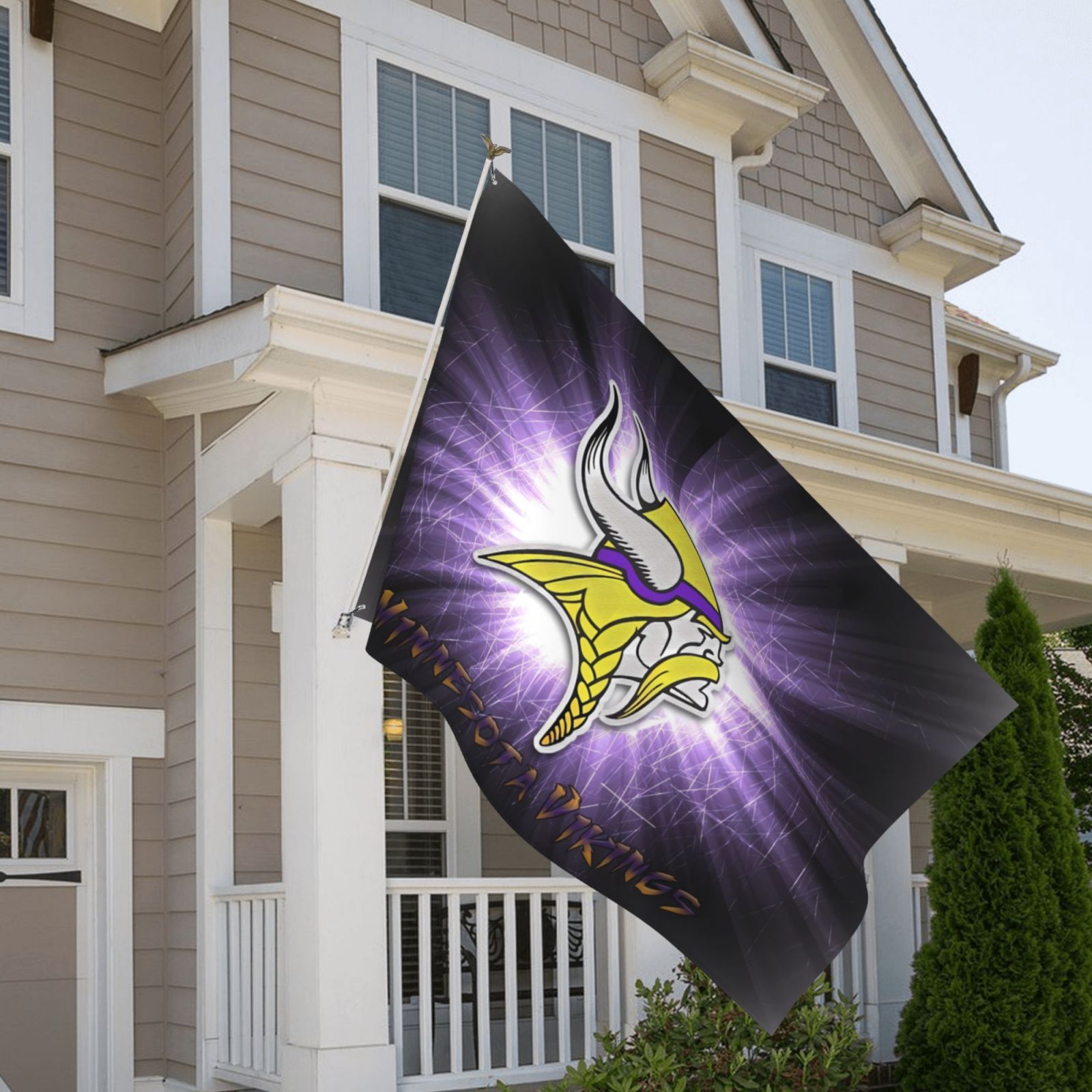Vikings Outdoor Decorative Flags Printed with Football Team Logo ...