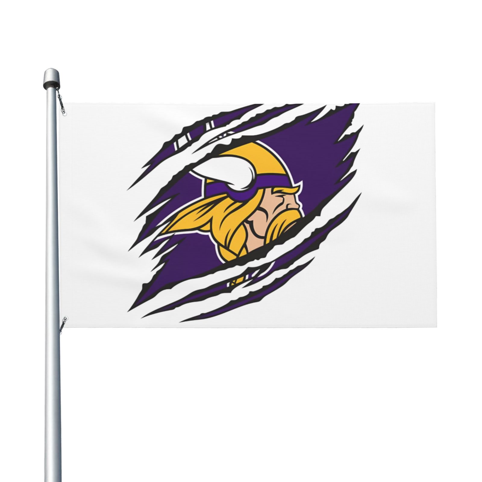 Vikings Printing Double Sided Flag 3x5FT Garden Banner Baseball Team ...