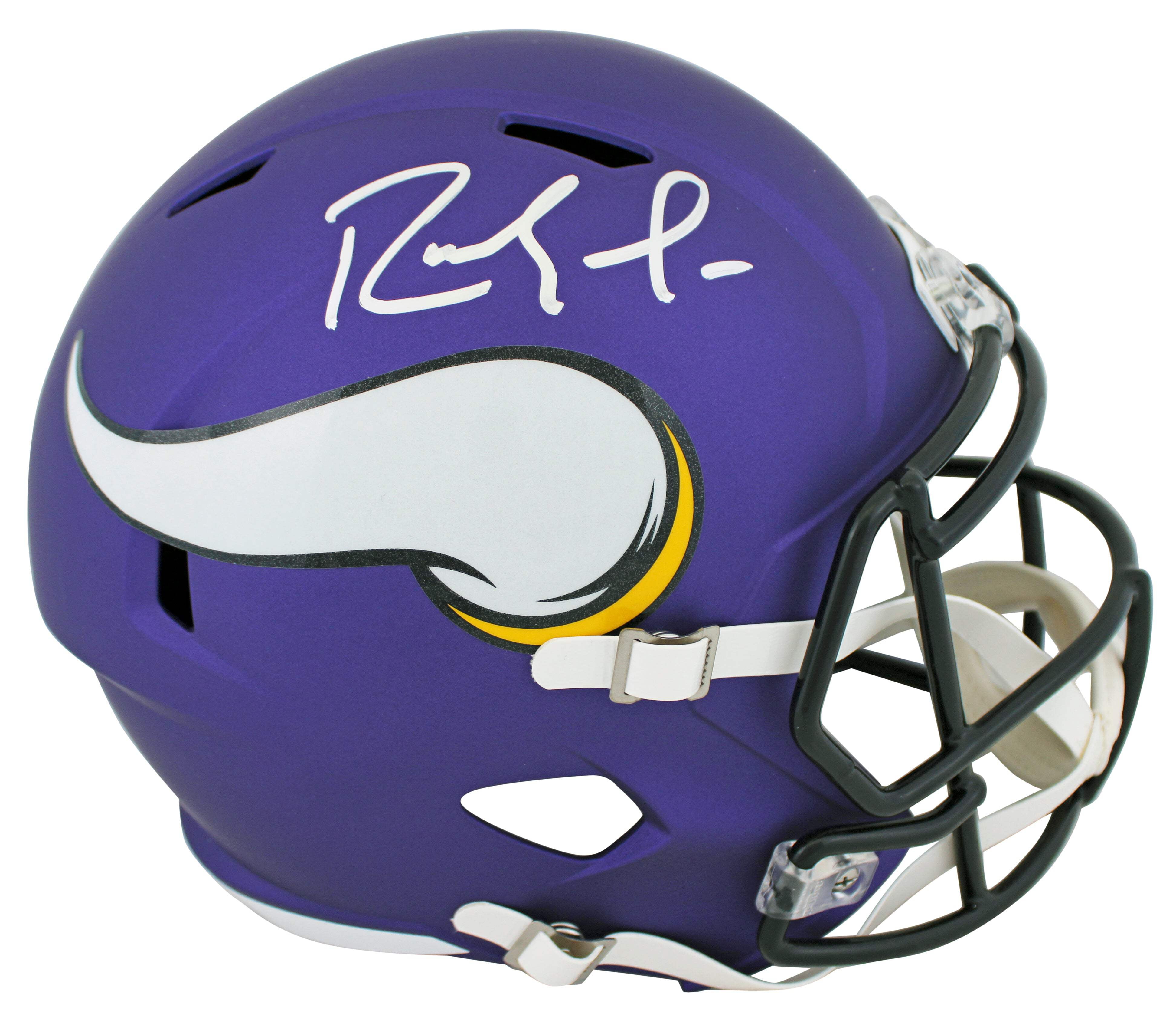 Vikings Randy Moss Signed Full Size Speed Rep Helmet w/ Silver Sig BAS ...