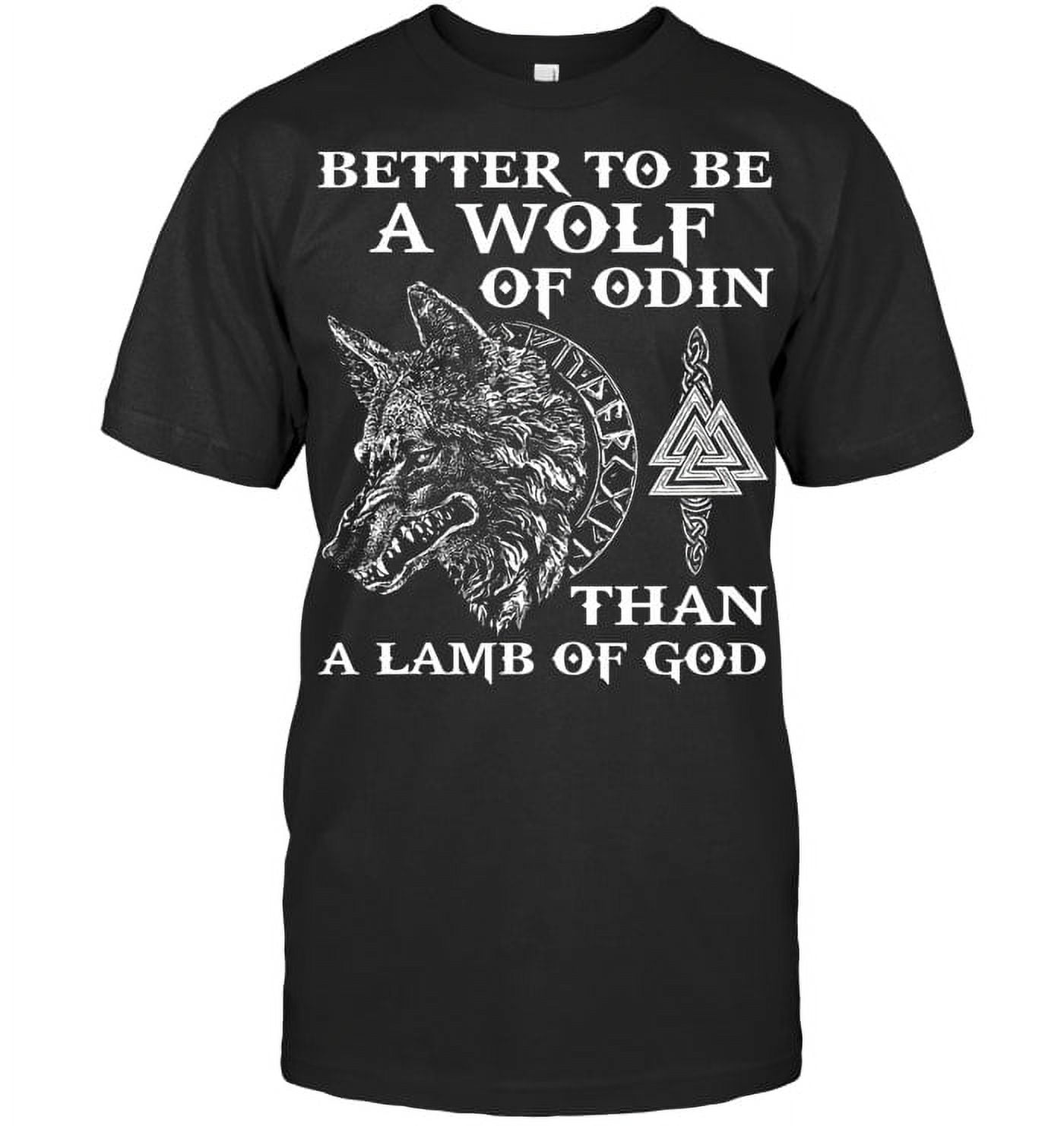 Vikings Rise Wolf Of Odin Norse Mythology Gift Viking T Shirt - Walmart.com