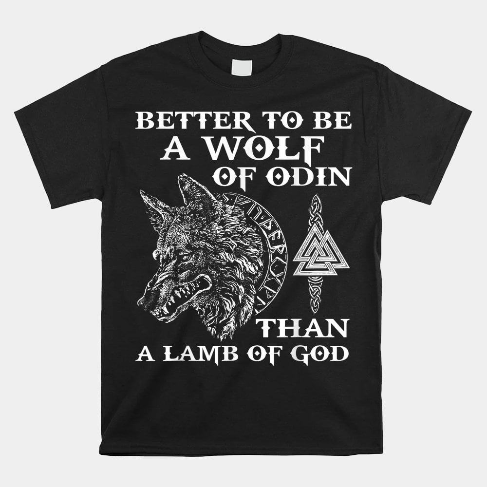 Vikings Rise Wolf Of Odin Norse Mythology Shirt - Walmart.com