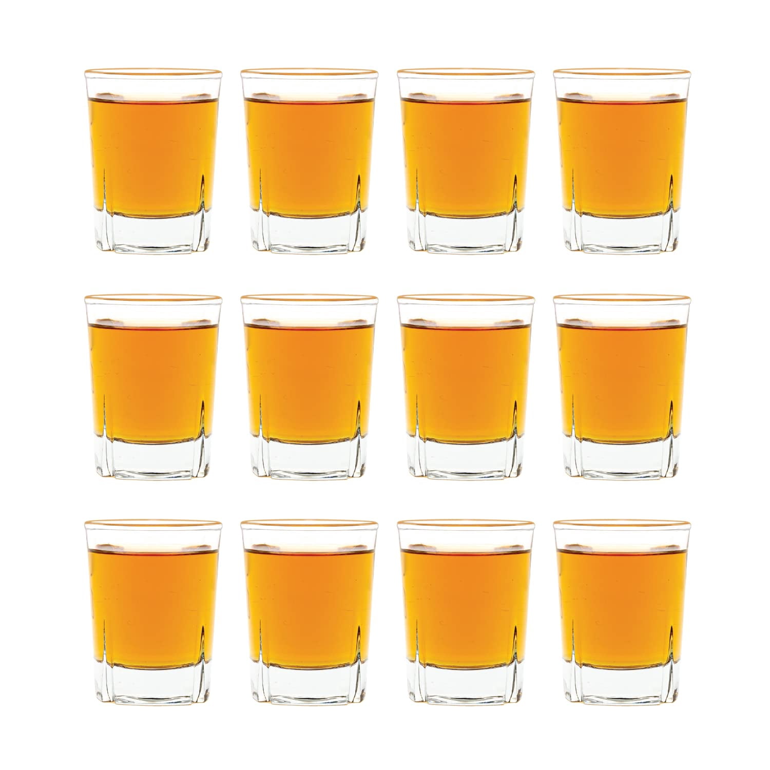 Vikko 1.5 Oz Astrid Shot Glasses Mini Shooter Liquor Drinkware 12-Pc ...