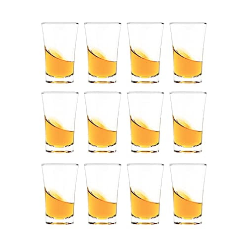 Vikko 1.5 Oz Shot Glasses Set 12-Pc Cheerio Drinkware Glass Set ...