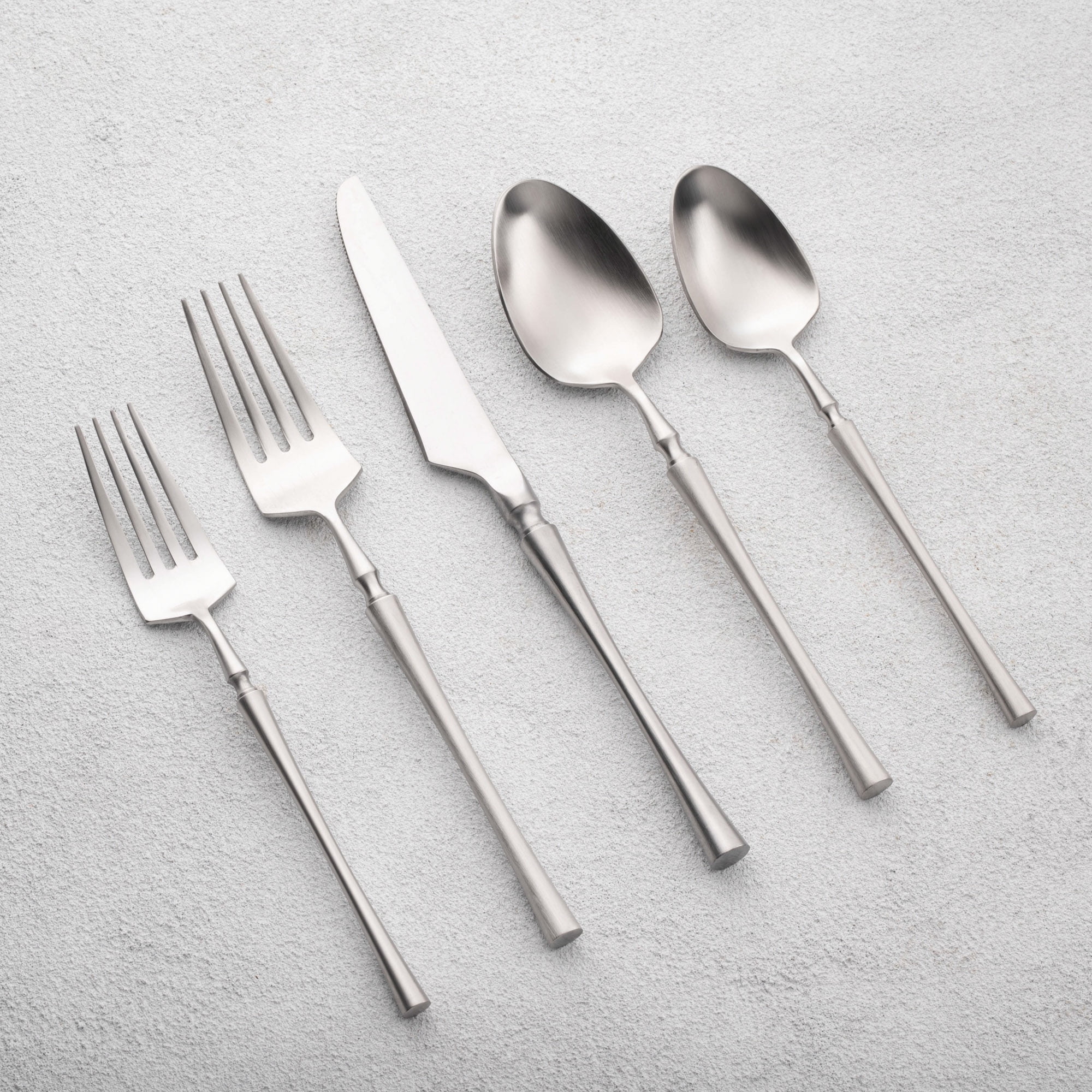 Vikko Decor Vintage Silverware Set: Unique Luxury Brushed Stainless ...