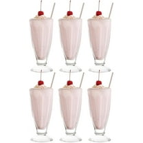 OVENTE Plastic Milkshake Glasses Set of 4, 12.5 Oz Old Fashioned Soda ...
