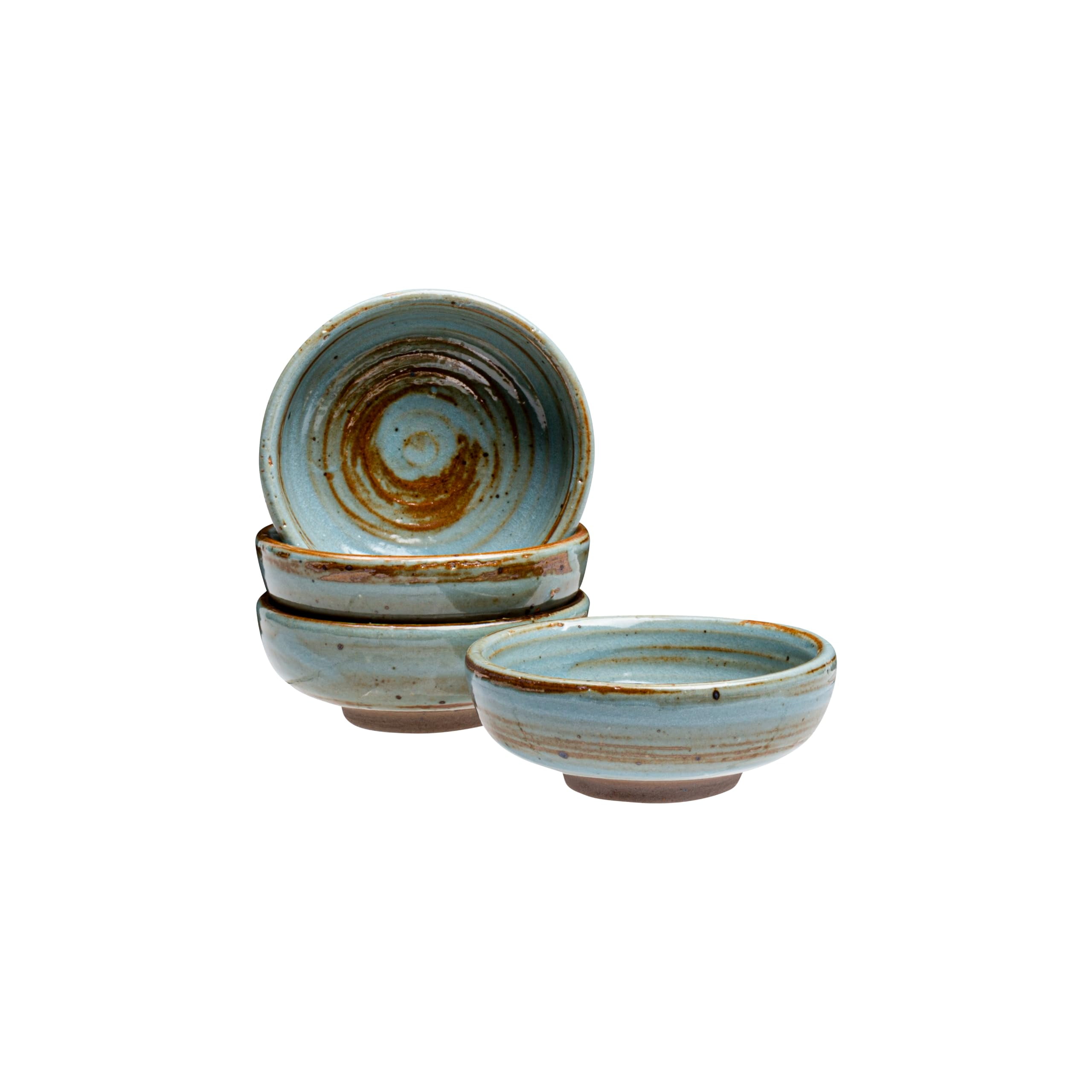 Vikko Modern Stoneware Dip Dishes, Set of 4 Mini Bowls, 3" Dish for ...