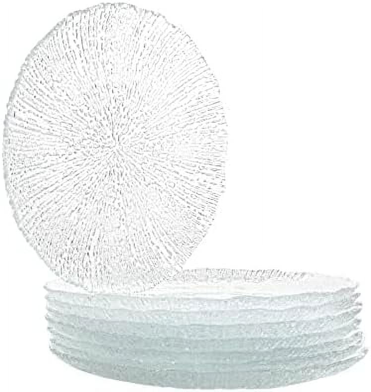 Vikko Salad Plate, Set of 6 Glass Plates, 8.5 Inch Dessert, Salad ...