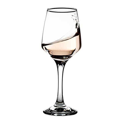 Vikko Stemmed Wine Glasses, 10.5 Oz White Wine Glasses, Set of 12 Red ...