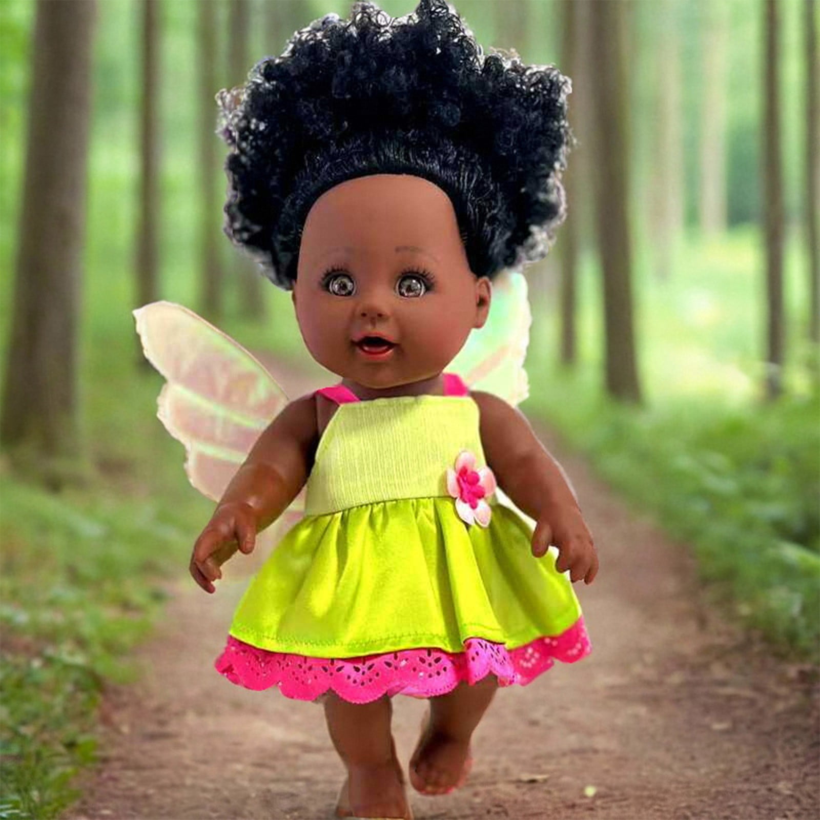 Vikszoy 12 Inch Black Babys Dolls with Accessories Set Soft Black Babys ...