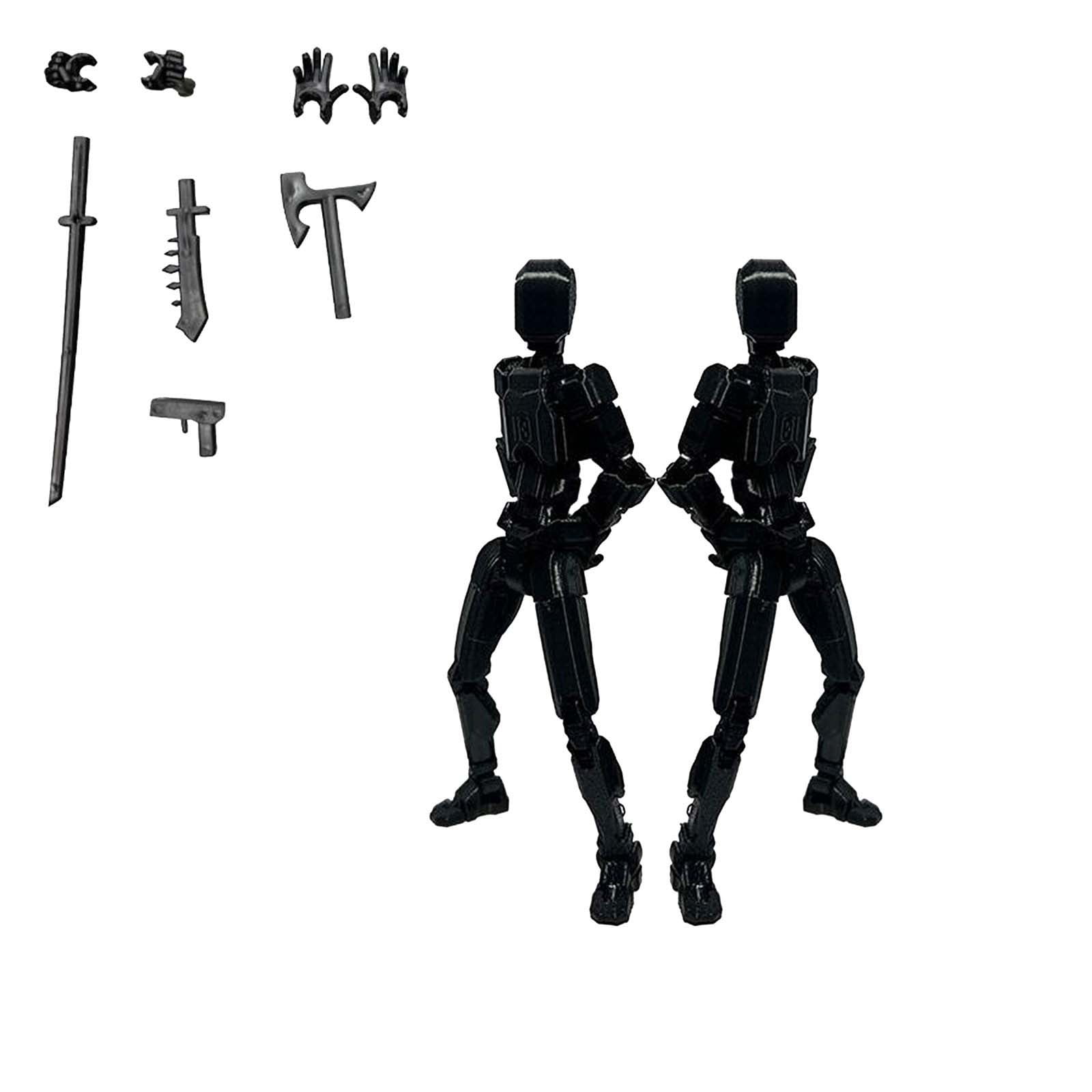 Vikszoy 2 Pcs T13 Action Figures, 3D Printed Movable Action Figure ...