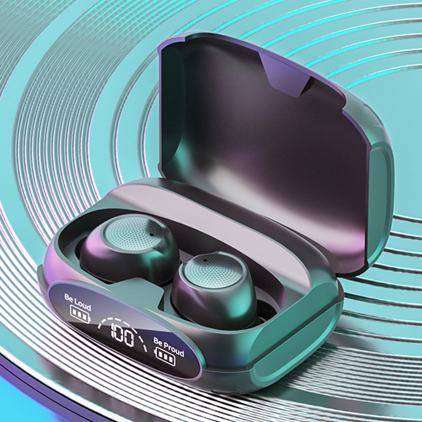 Vikszoy Bluetooth Headphones 5.3 Wireless Earbuds Breathing Lamp Noise ...