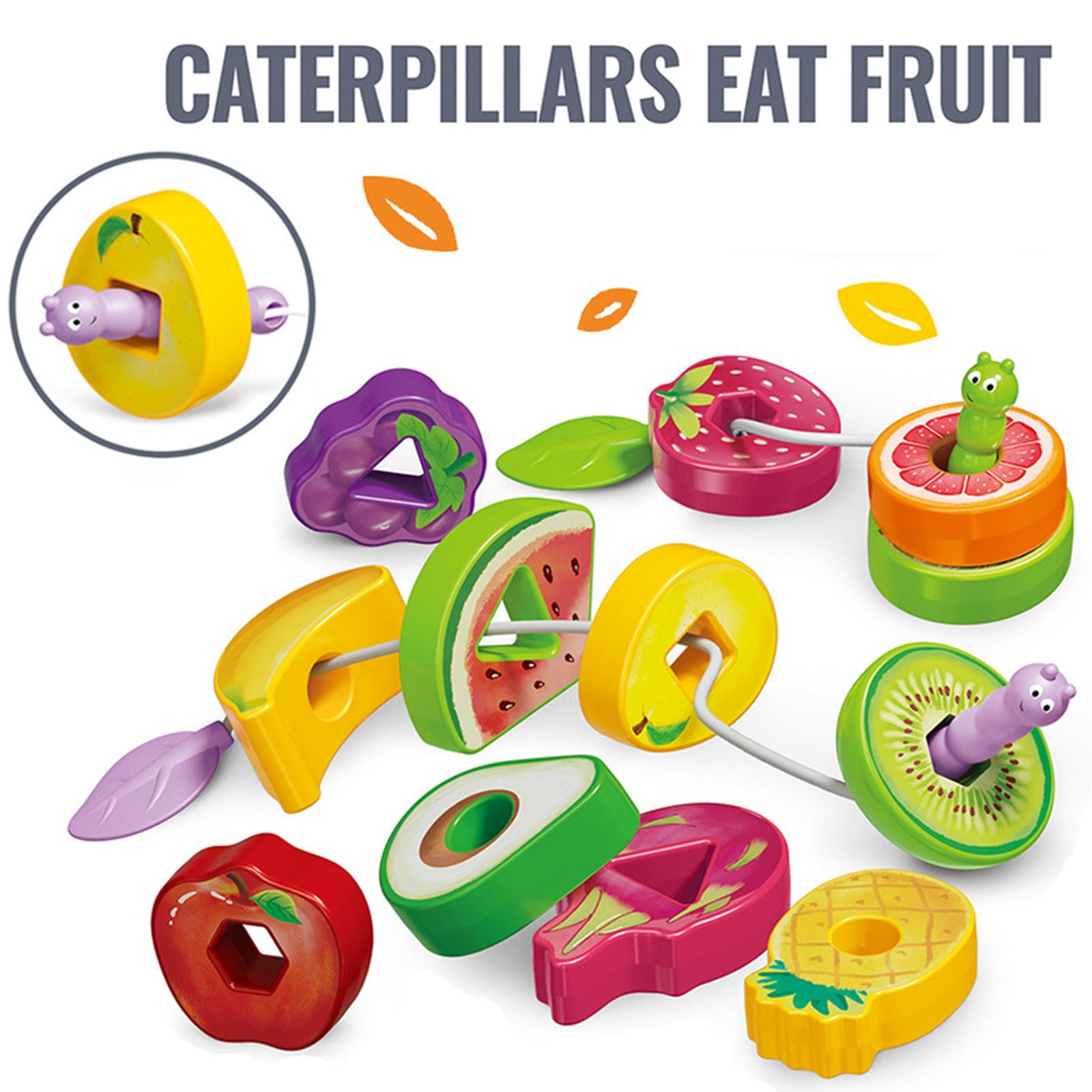 Vikszoy Children's Educational Teaching Tabletop Game Fruit Skewers ...