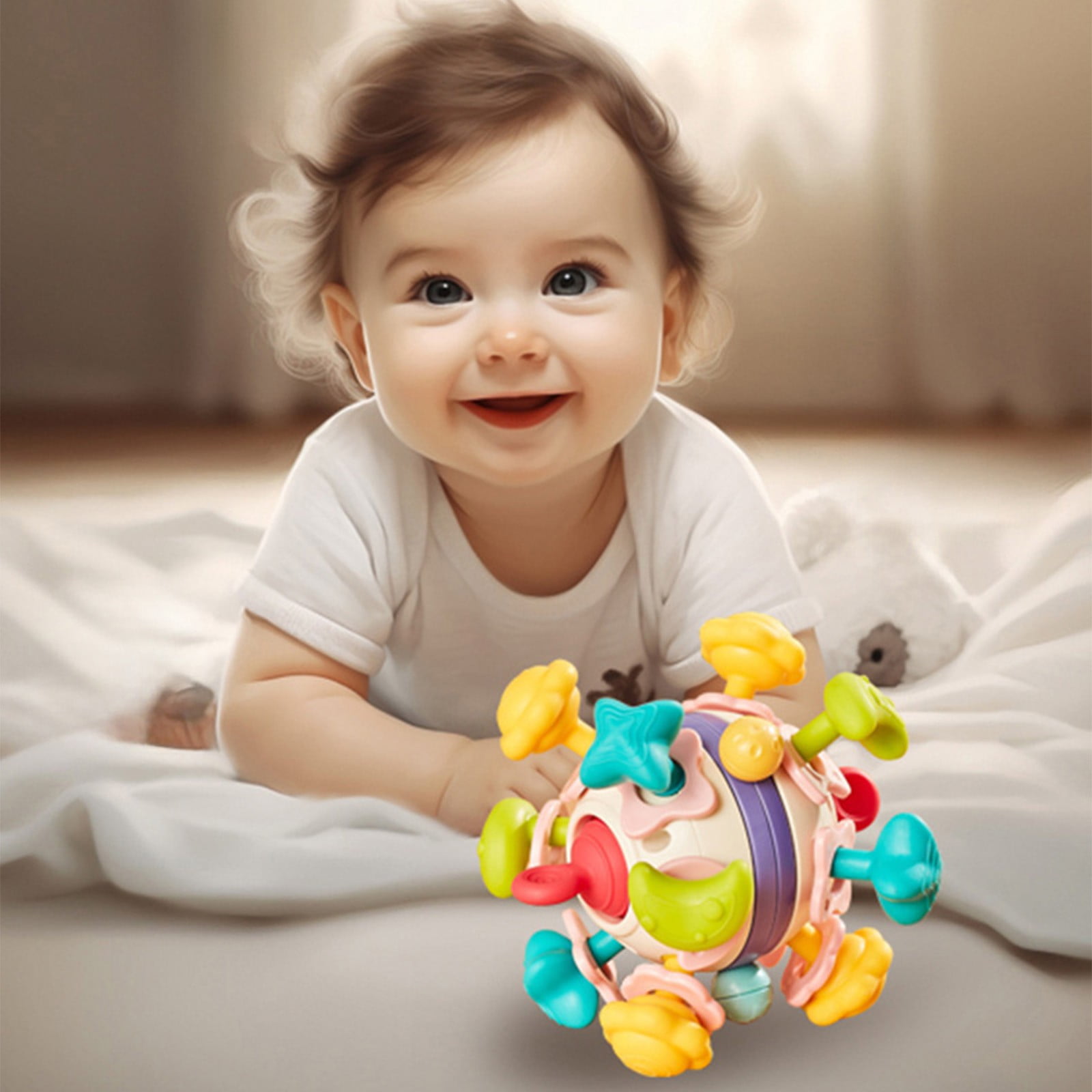 Vikszoy Infant Space Toothpaste Gripping Balls Soft Glue Boiling Baby ...