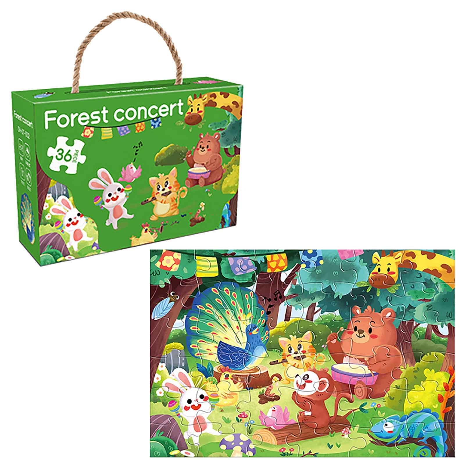 Vikszoy Jigsaw Puzzle for Kids 48 Piece Animal Puzzles for Toddler 3-6 ...