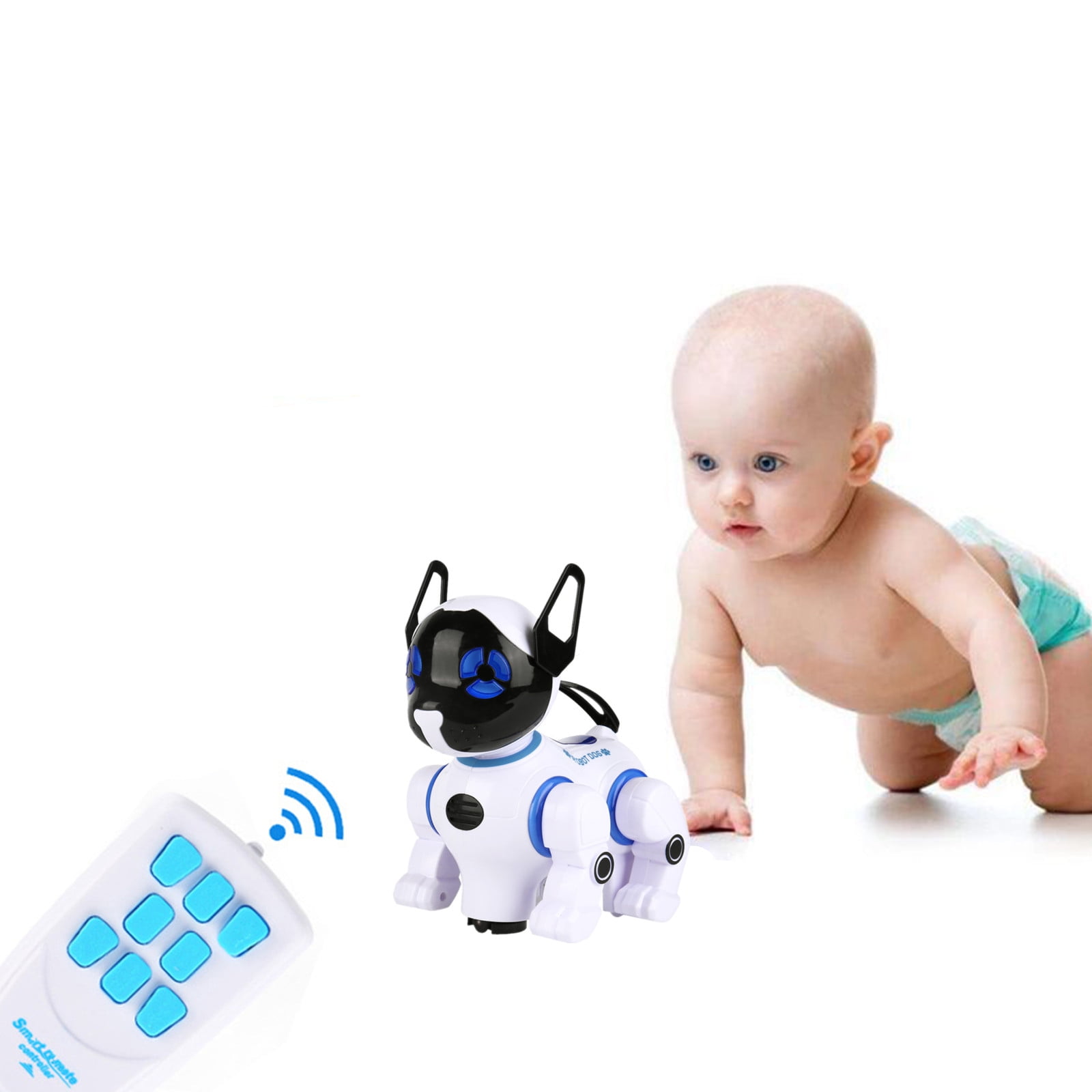 Vikszoy Remote Control Robot Dog Toy,Programmable RC Robotic Puppy for ...