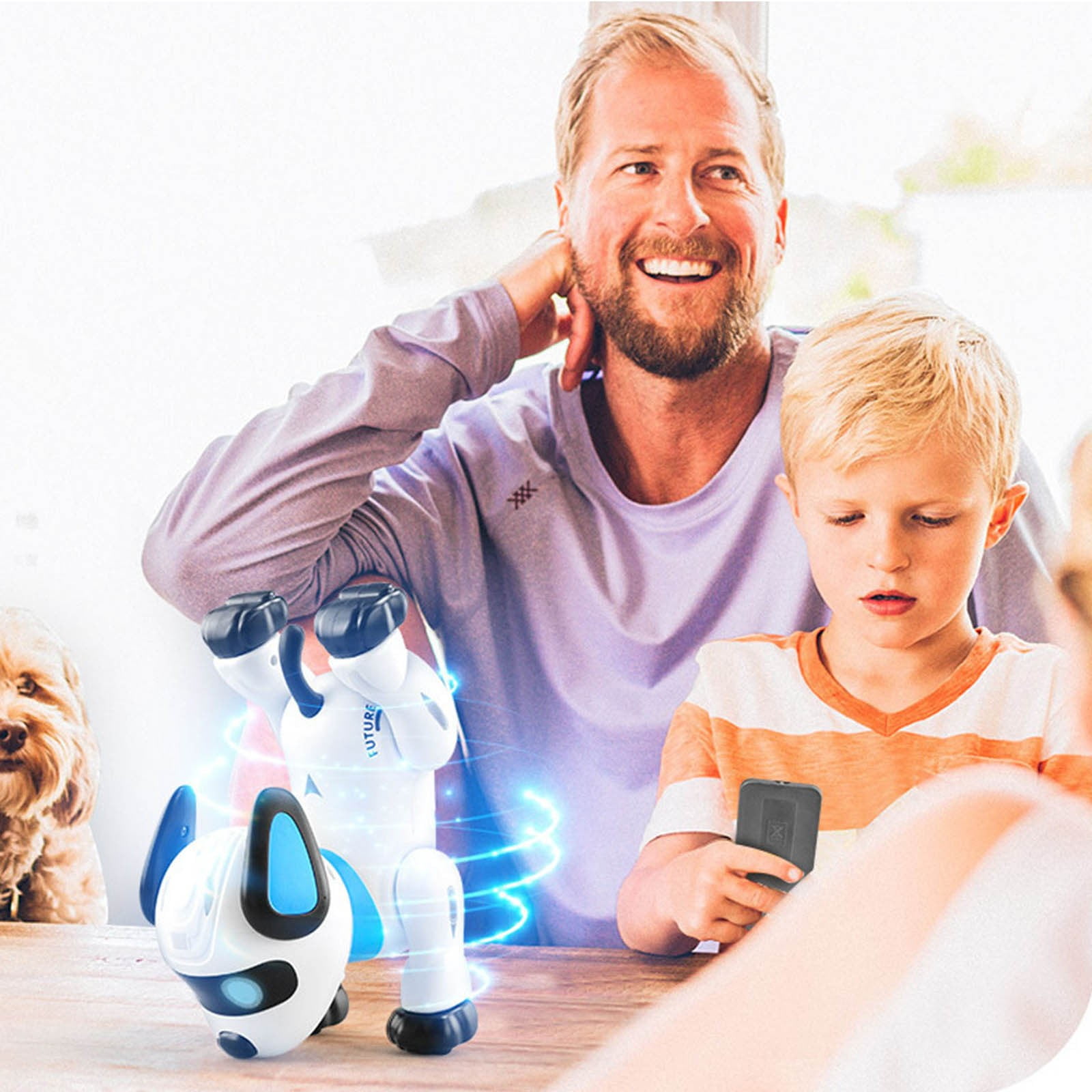 Vikszoy Robot Dog Remote Control Dog Toy For Kids Dancing Singing Smart ...