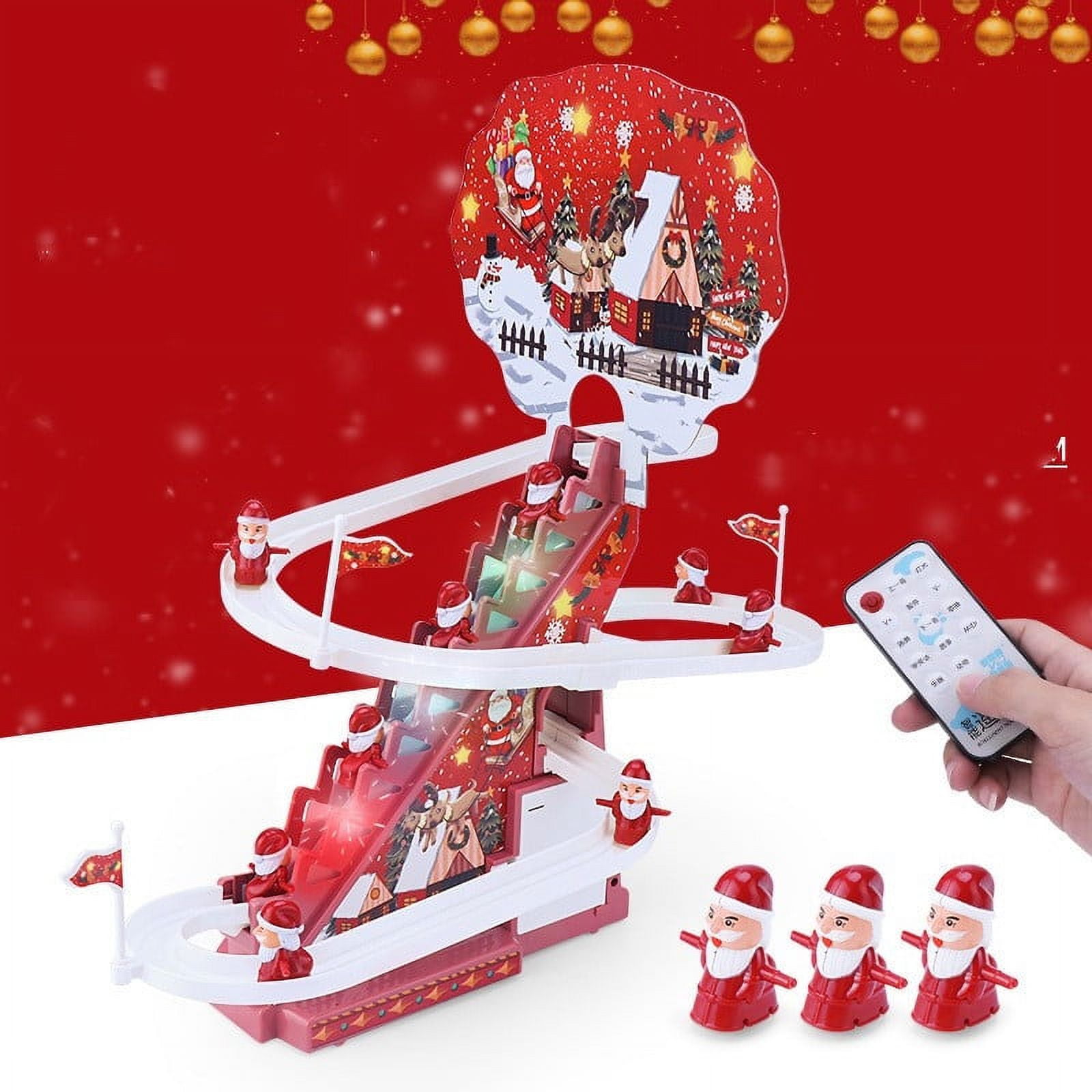 Vikszoy Santa Climbing Toy Santa Electric Slide Climbing Toys For ...