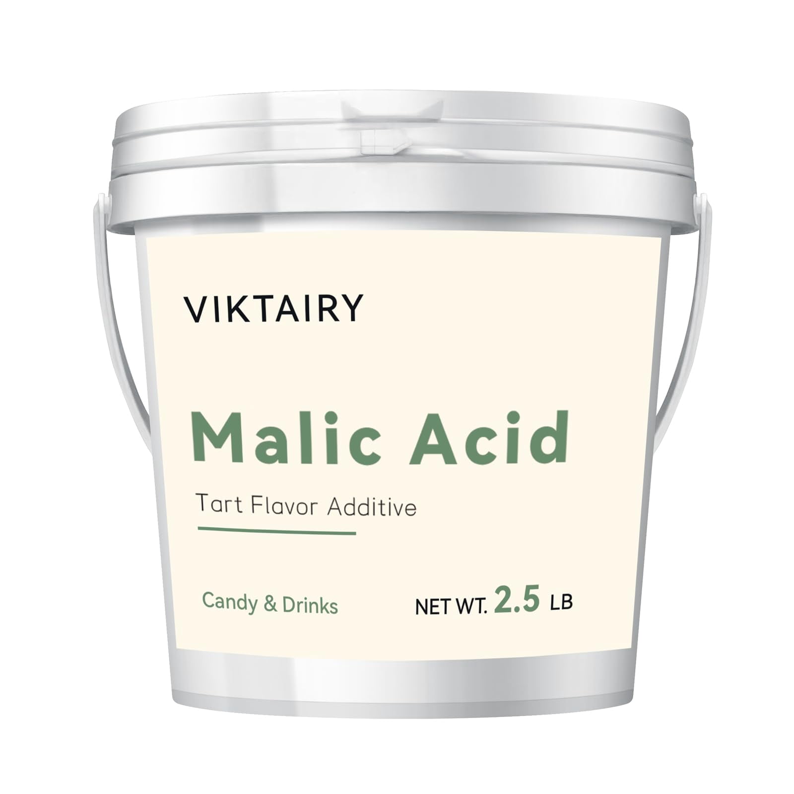 Viktairy 2.5 LB Malic Acid, Food SMRGrade Malic Acid Powder Tart Flavor ...