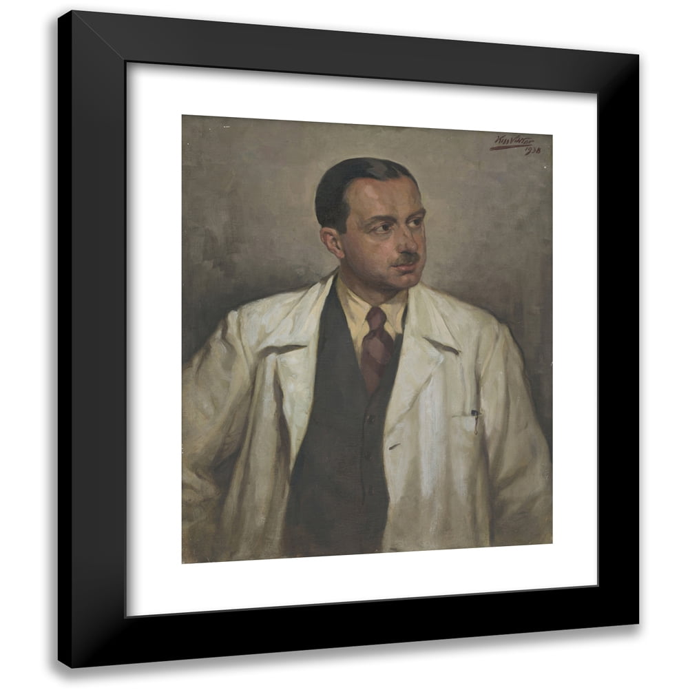 Viktor Kiss 15x18 Black Modern Framed Museum Art Print Titled - Man in ...