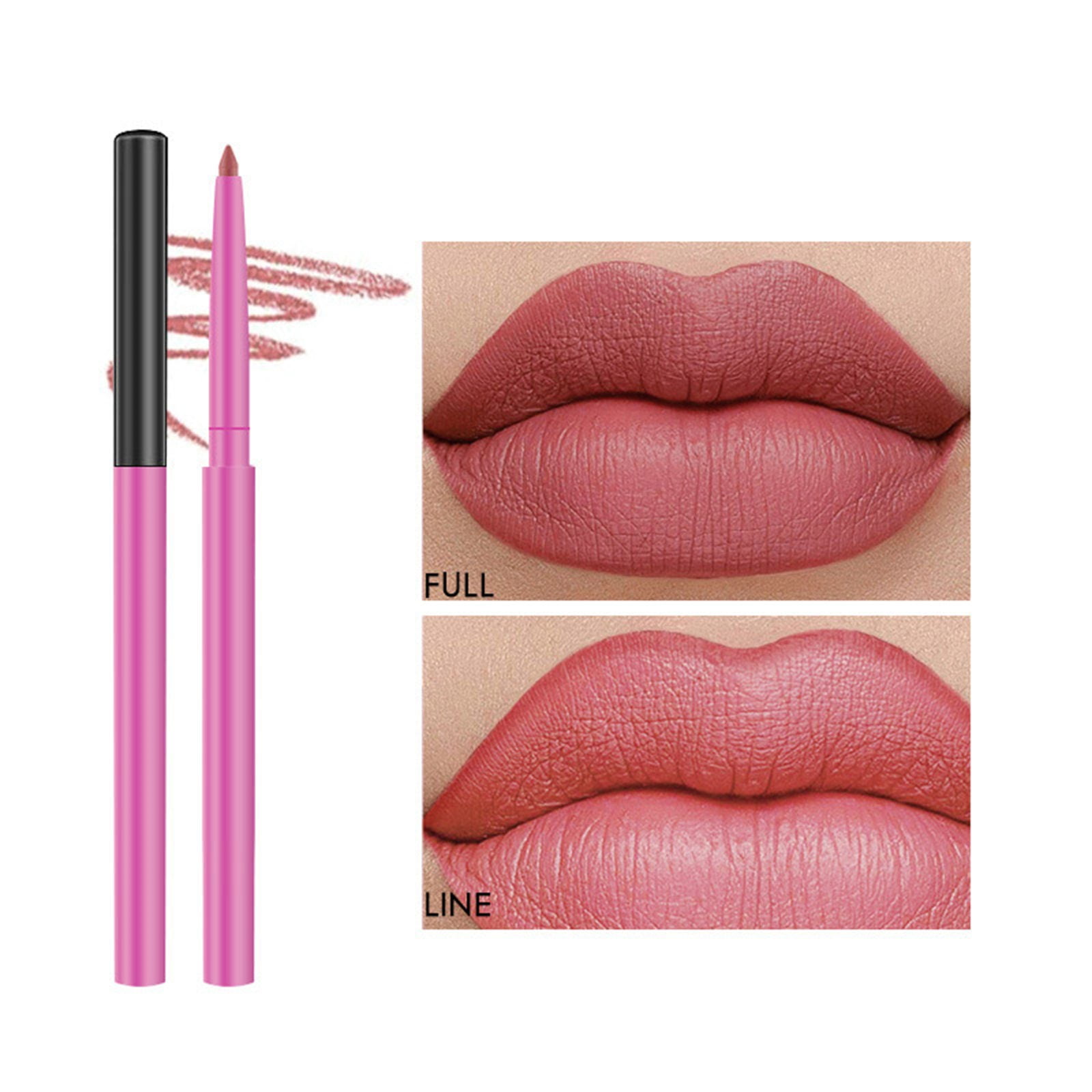 Vikudy Lip Liners Lip Liner 18 Color Waterproof Lipstick Lip Liner Long ...