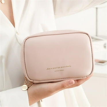 Cute Strawberry Bouquet Makeup Bag, Leather Waterproof Travel Toiletry ...