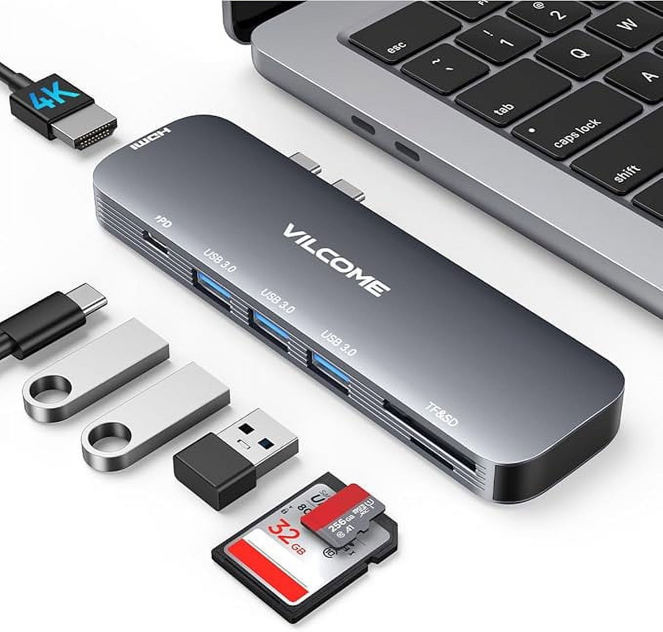 Vilcome USB C Adapter for MacBook Pro/Air M1 M2 M3 2023 2022 2021 2020 ...