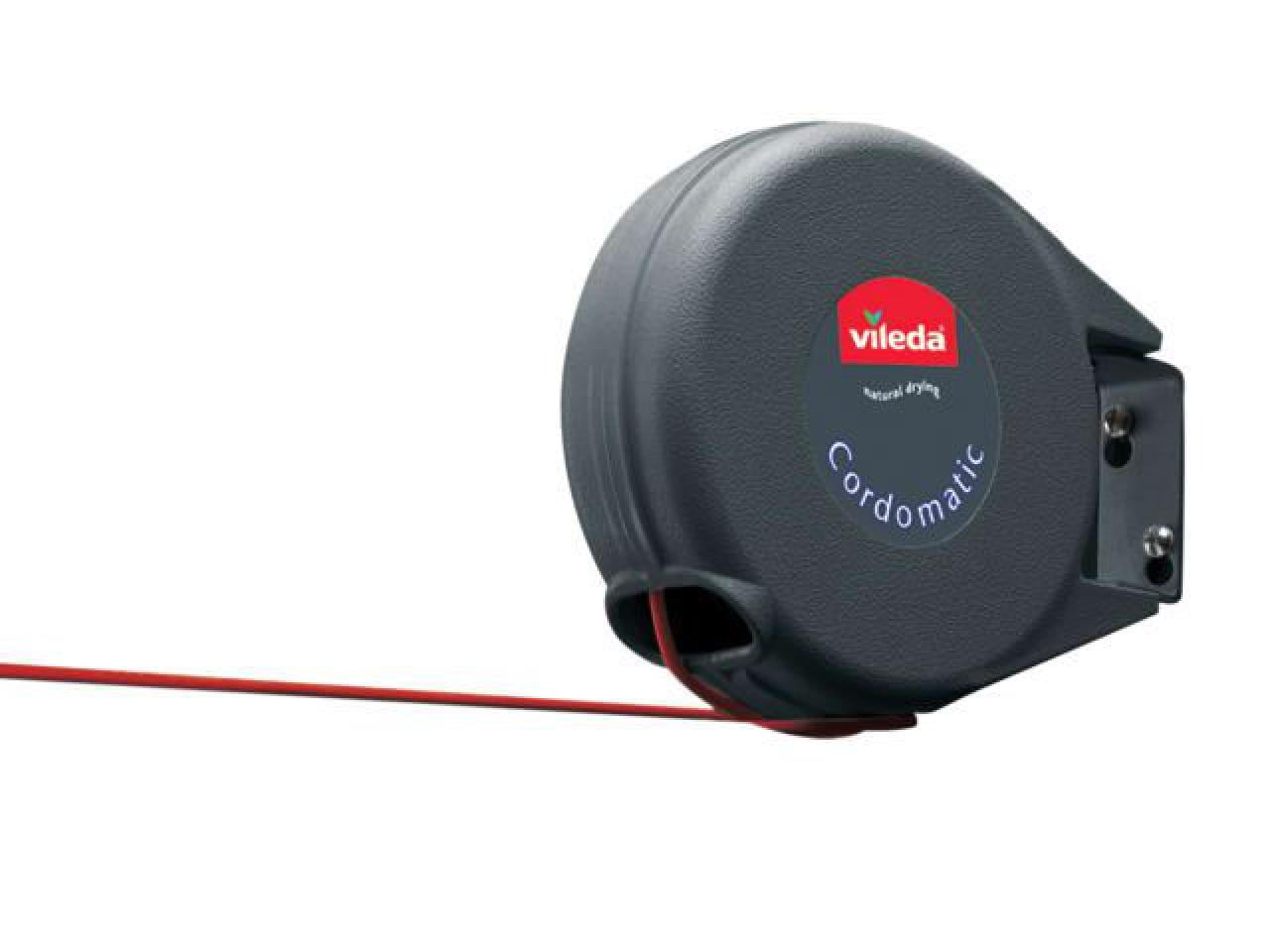 Vileda Cordomatic, 15m Retractable Washing Line, Indoor and Outdoor Use ...