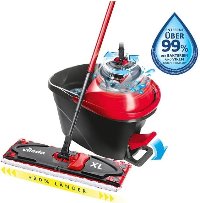 Vileda Floor mop, Microfibre, red, Set - Walmart.com