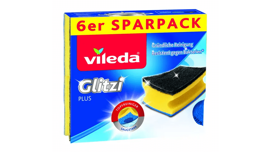 Vileda Glitzi PLUS dish sponge scourer -SET of 6- - Walmart.com
