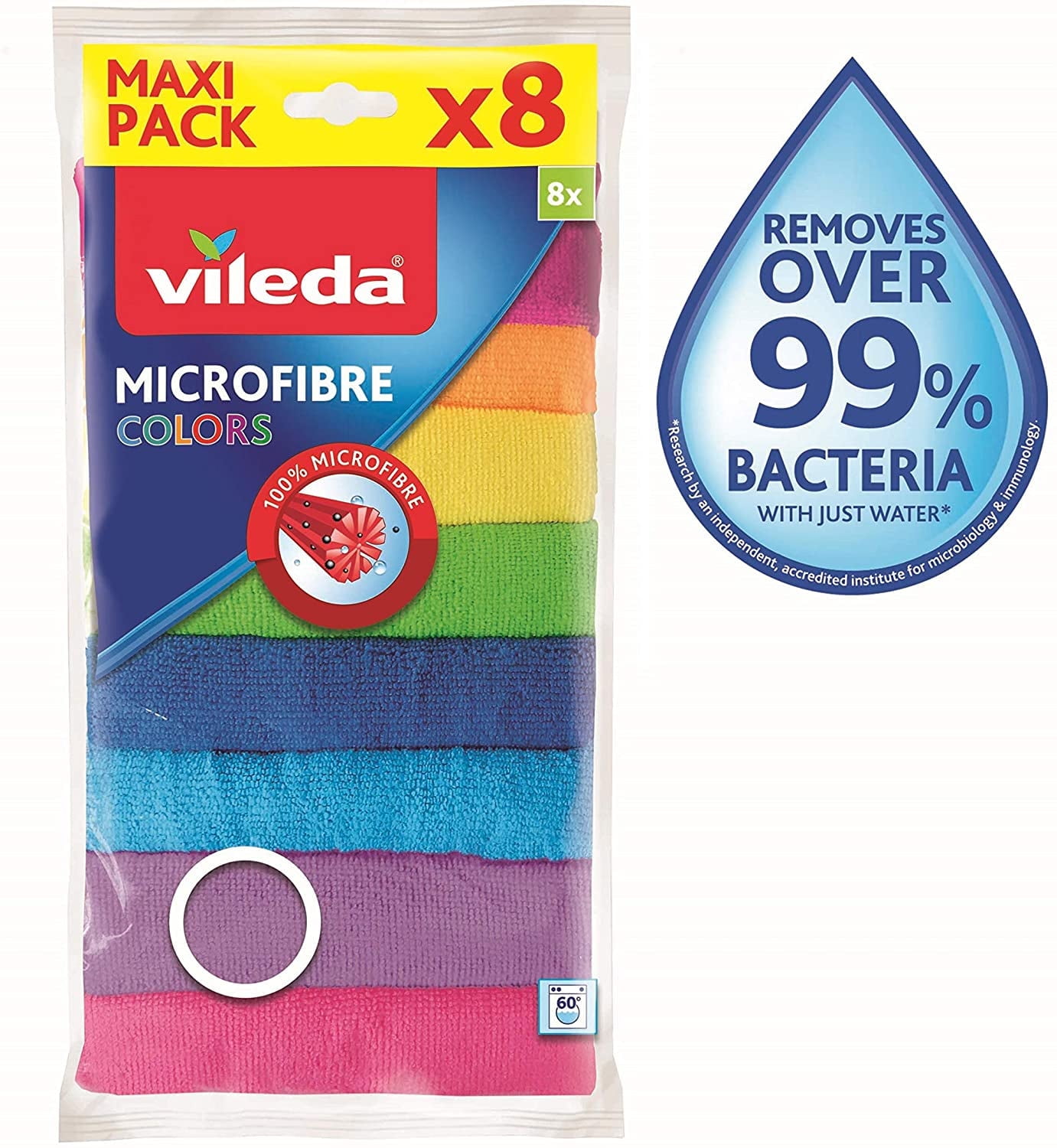 Vileda Special Cloth MF Colors Designs – Multi-purpose 100% Microfibre ...
