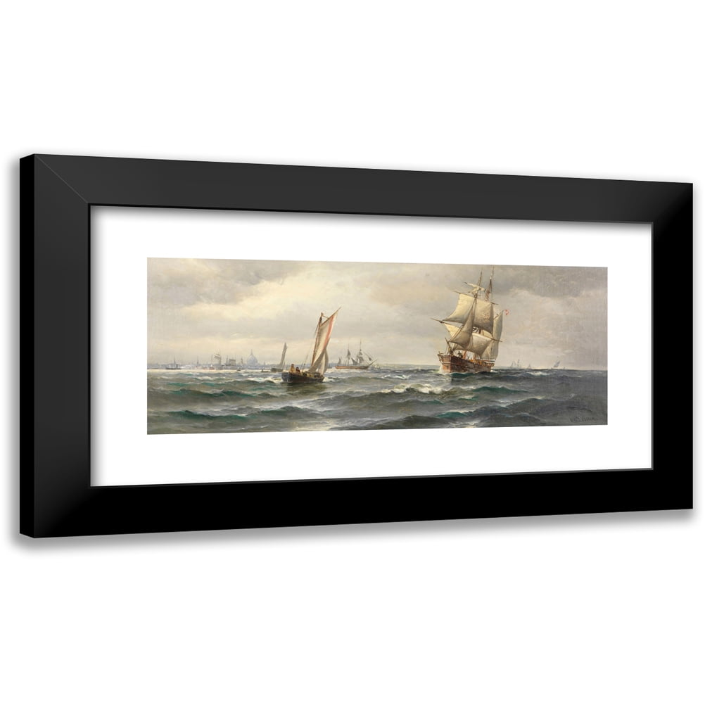 Vilhelm Bille 14x8 Black Modern Framed Museum Art Print Titled ...