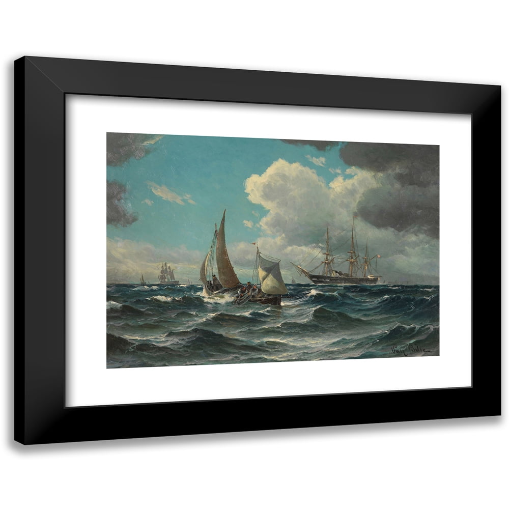 Vilhelm Bille 18x14 Black Modern Framed Museum Art Print Titled ...