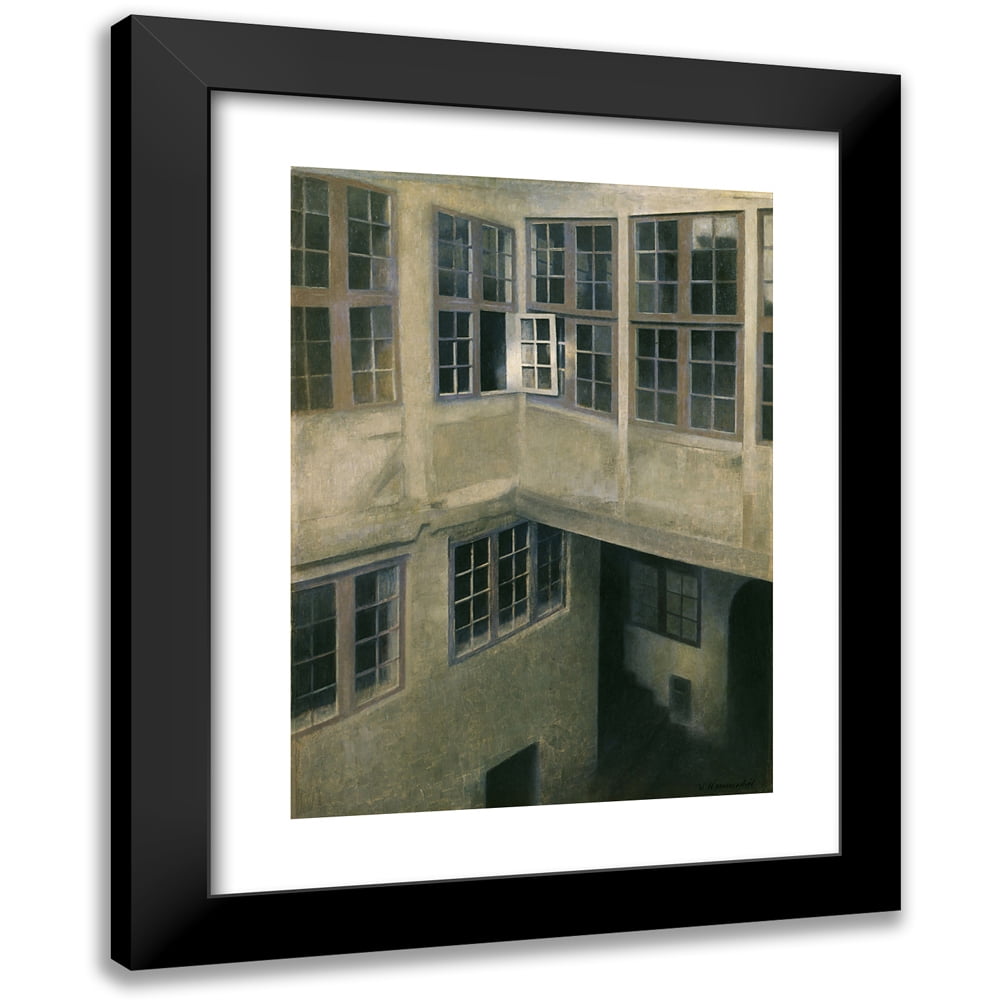 Vilhelm Hammershøi 14x18 Black Modern Framed Museum Art Print Titled ...