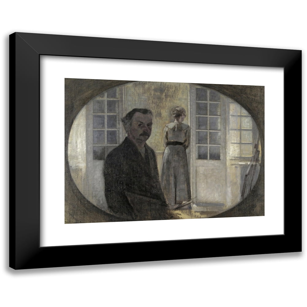 Vilhelm Hammershøi 18x14 Black Modern Framed Museum Art Print Titled ...