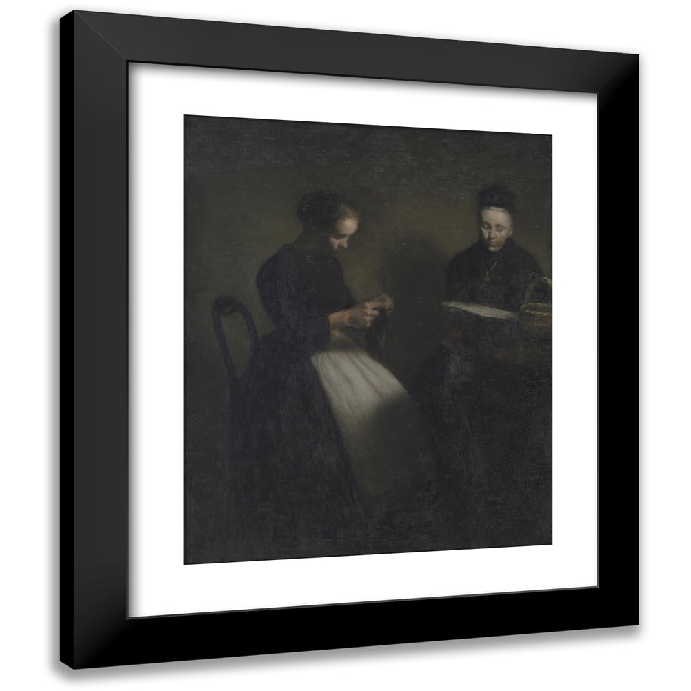 Vilhelm Hammershøi 20x24 Black Modern Framed Museum Art Print Titled ...