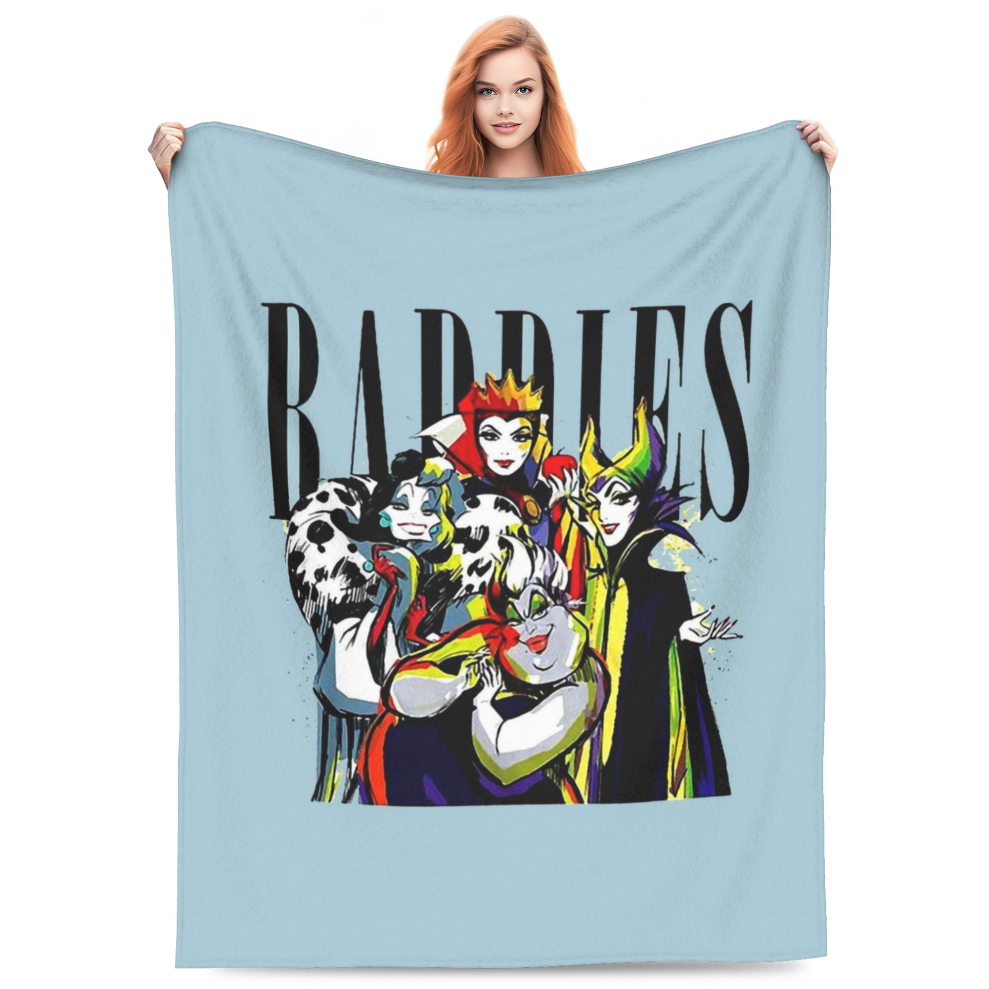 Vill-ain Bad Witche Bed Blanket 3D Printed Throw Blanket Lightweight ...