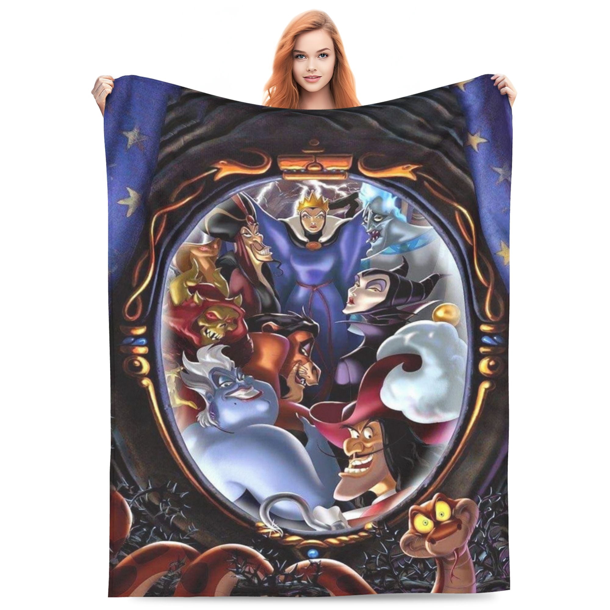 Vill-ain Bad Witche Bed Blanket 3D Printed Throw Blanket Lightweight ...