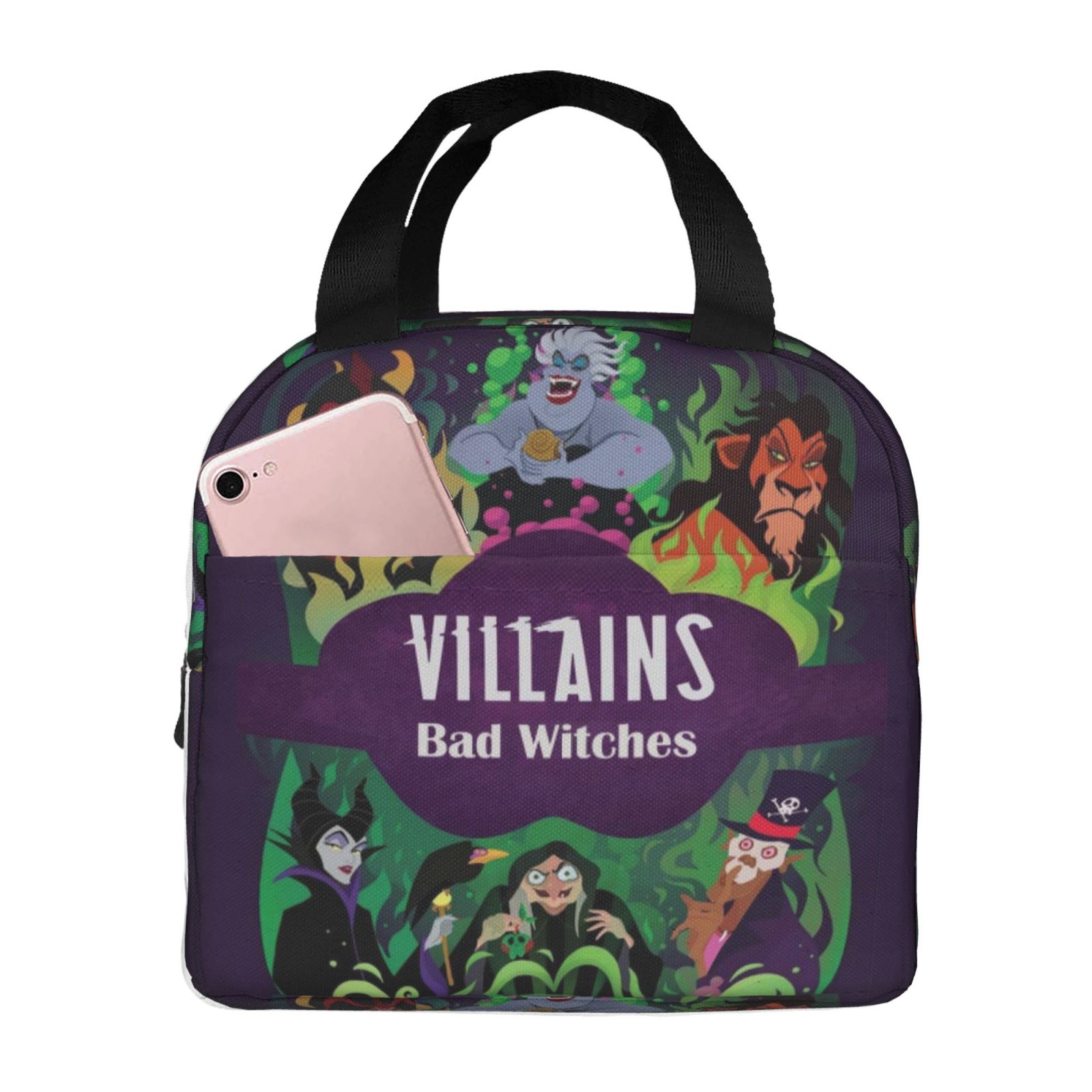 Vill-ain Bad Witche Lunch Bag Insulated Lunch Box Reusable Cooler ...