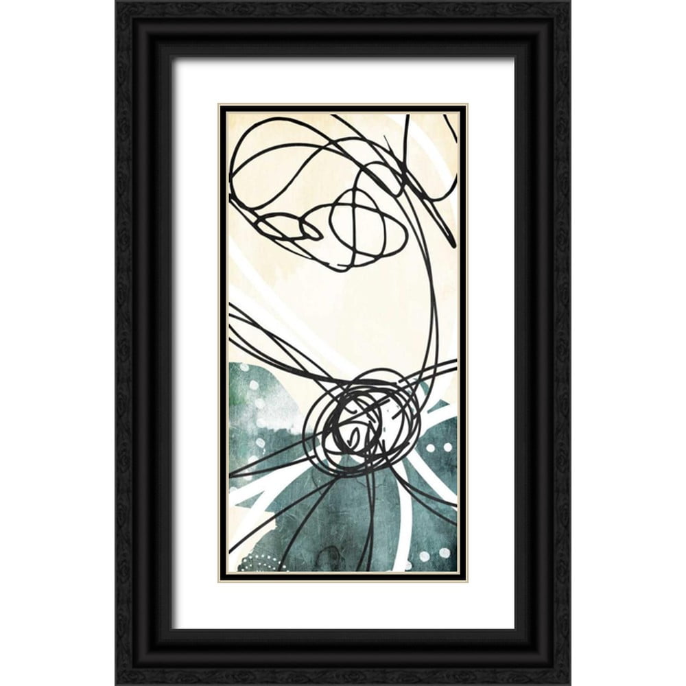 Villa, Milli 14x24 Black Ornate Wood Framed with Double Matting Museum ...