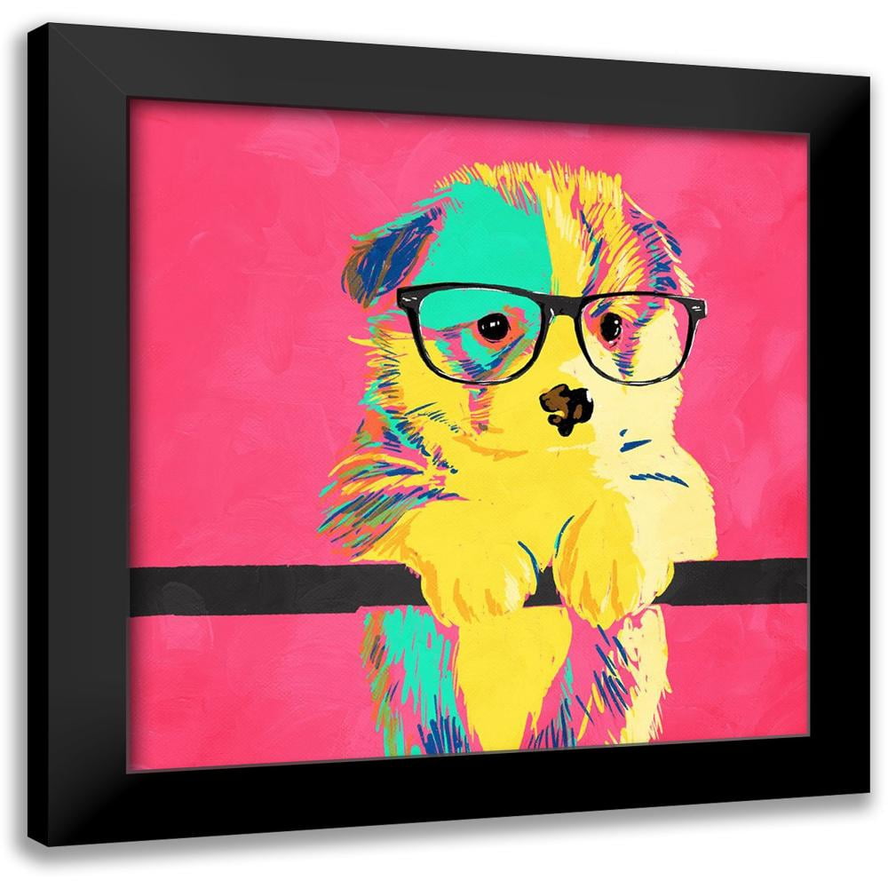 Villa, Milli 15x15 Black Modern Framed Museum Art Print Titled - Puppy ...