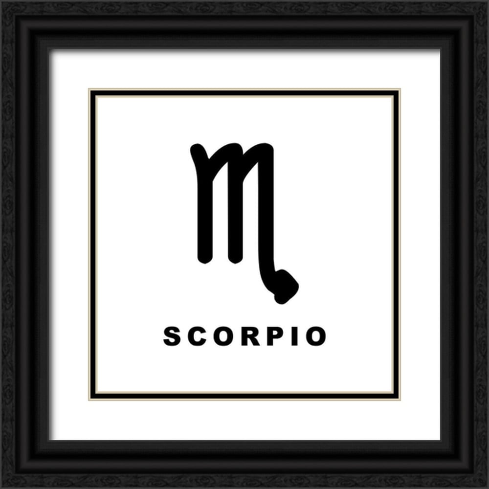 Villa, Milli 15x15 Black Ornate Wood Framed with Double Matting Museum ...