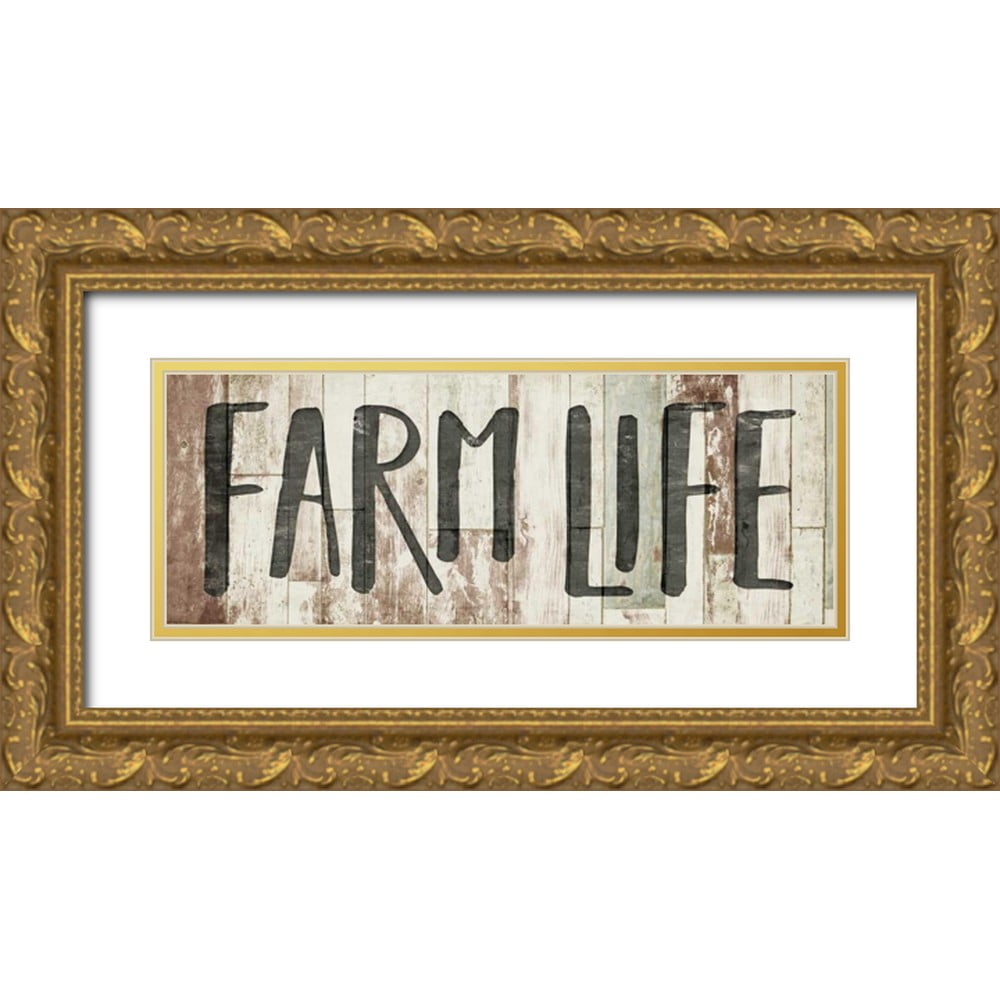 Villa, Milli 24x12 Gold Ornate Wood Framed with Double Matting Museum ...