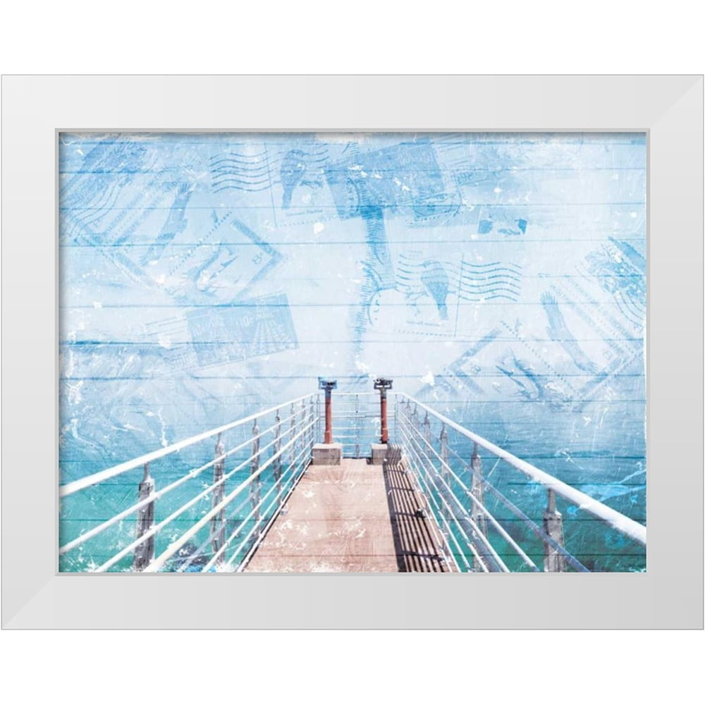 Villa, Milli 24x19 White Modern Wood Framed Museum Art Print Titled ...