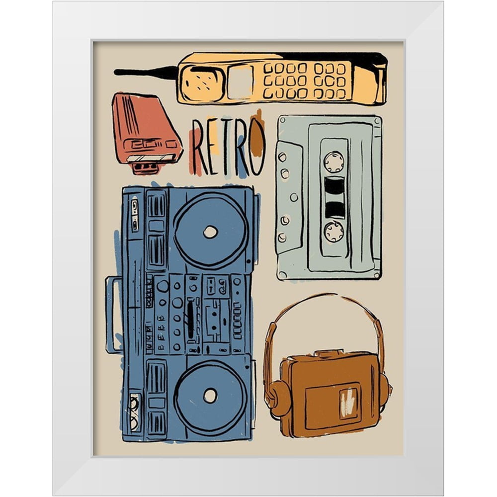 Villa, Milli 25x32 White Modern Wood Framed Museum Art Print Titled ...