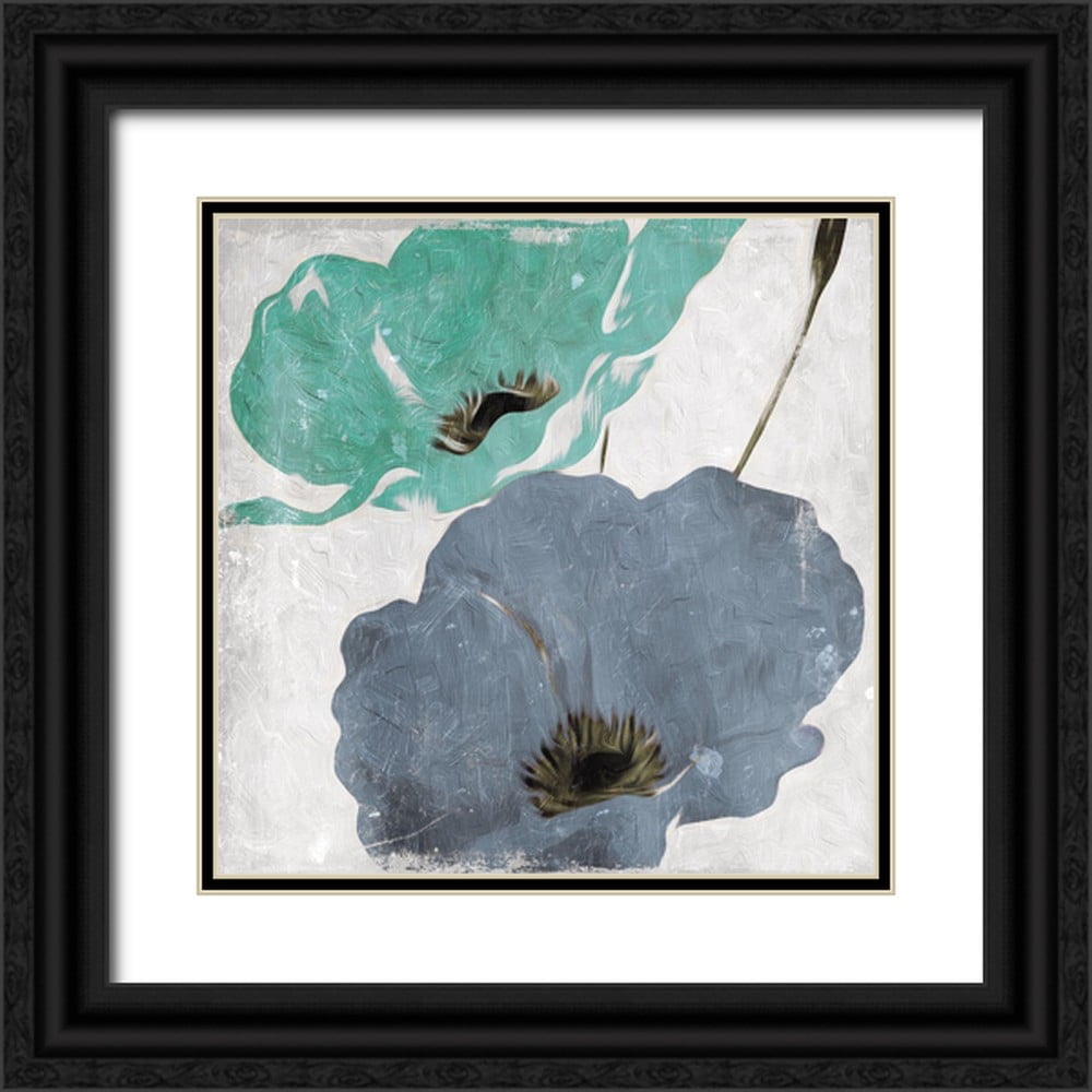 Villa, Milli 26x26 Black Ornate Wood Framed with Double Matting Museum ...