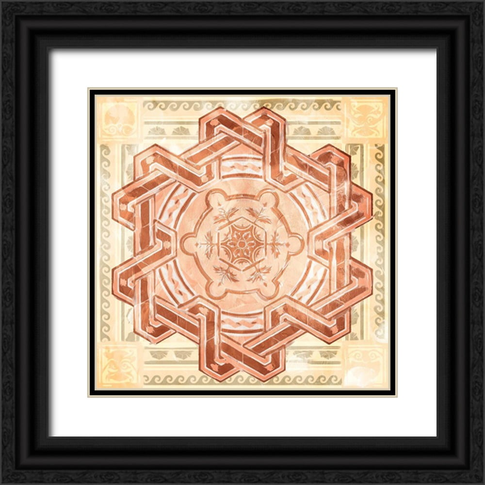 Villa, Milli 26x26 Black Ornate Wood Framed with Double Matting Museum ...